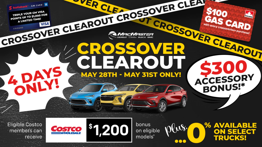 Crossover Clearout - MacMaster Chevrolet Cadillac Buick GMC